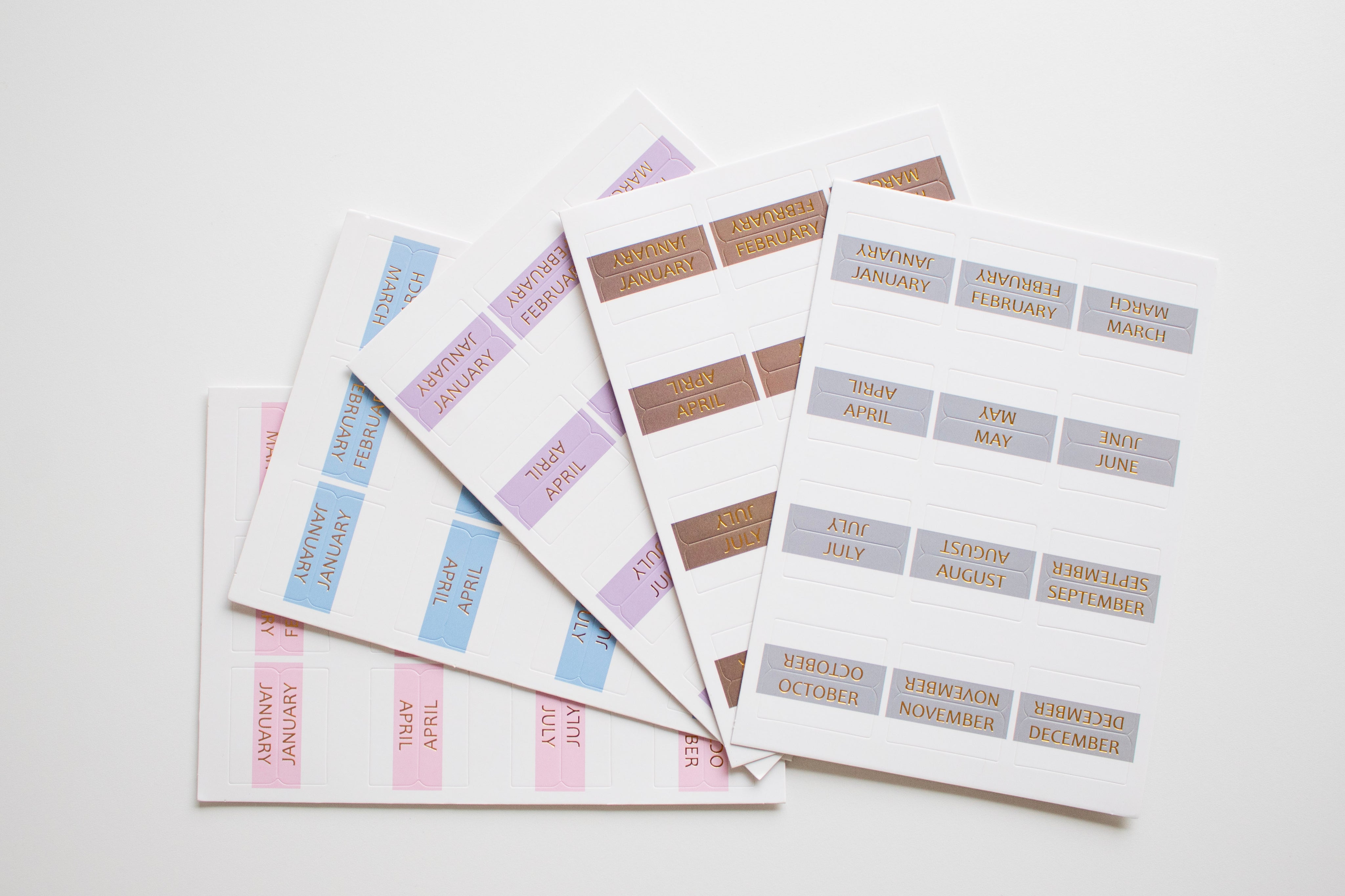 Monthly Tab Sticker Sheets – Linda Tong Planners LLC