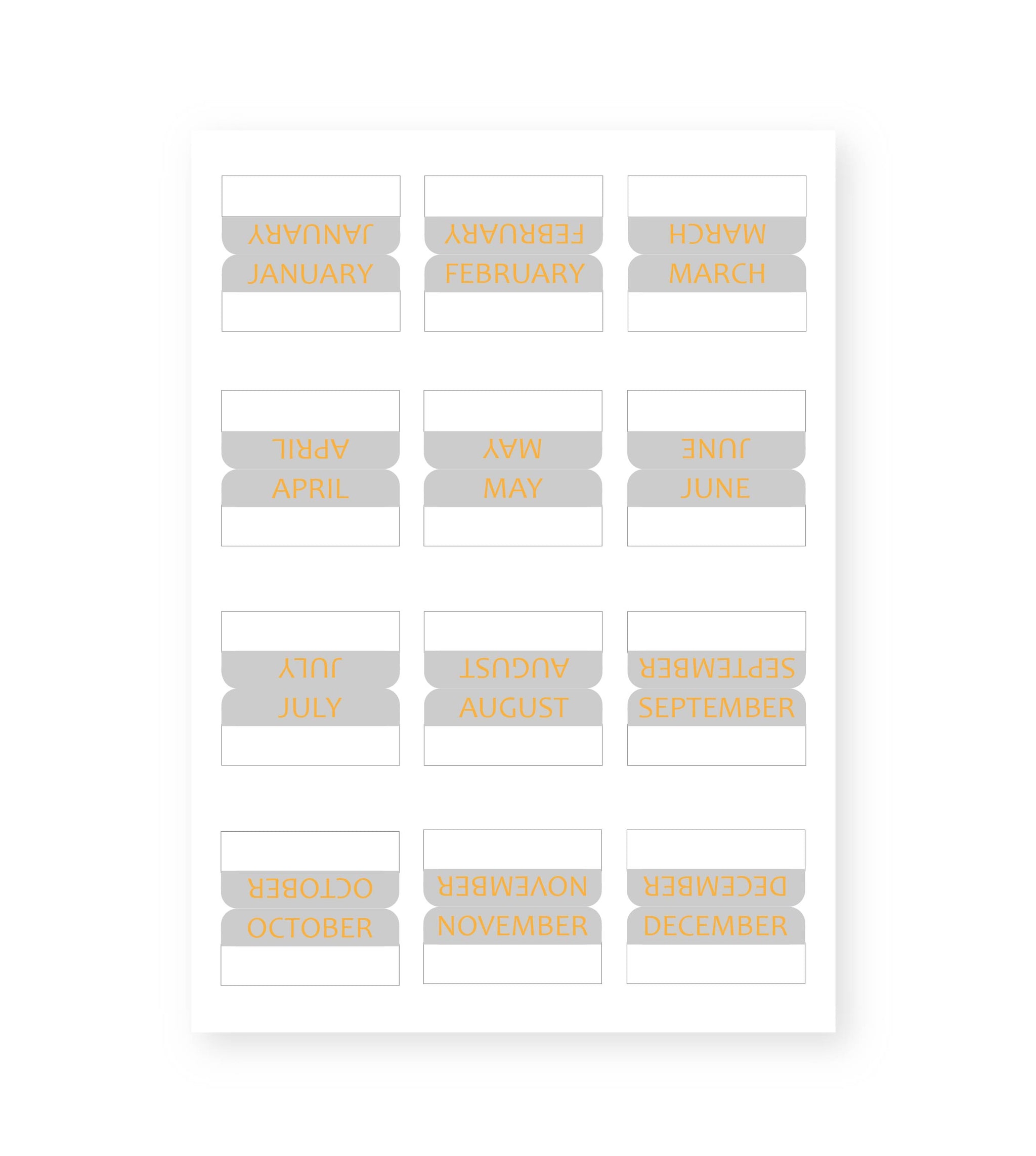 Monthly Tab Sticker Sheets – Linda Tong Planners LLC
