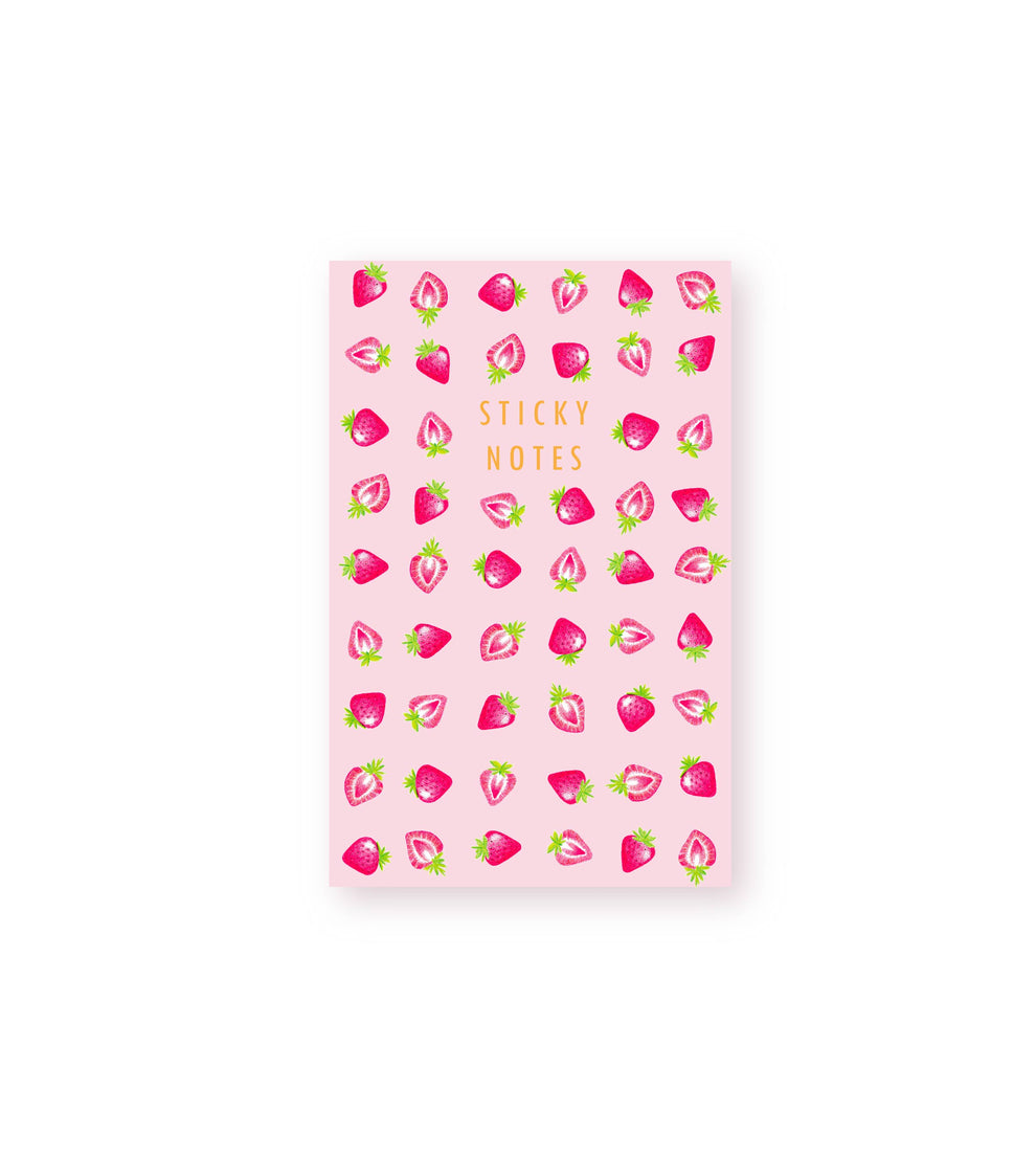 Strawberries Sticky Note Book – Linda Tong Planners LLC